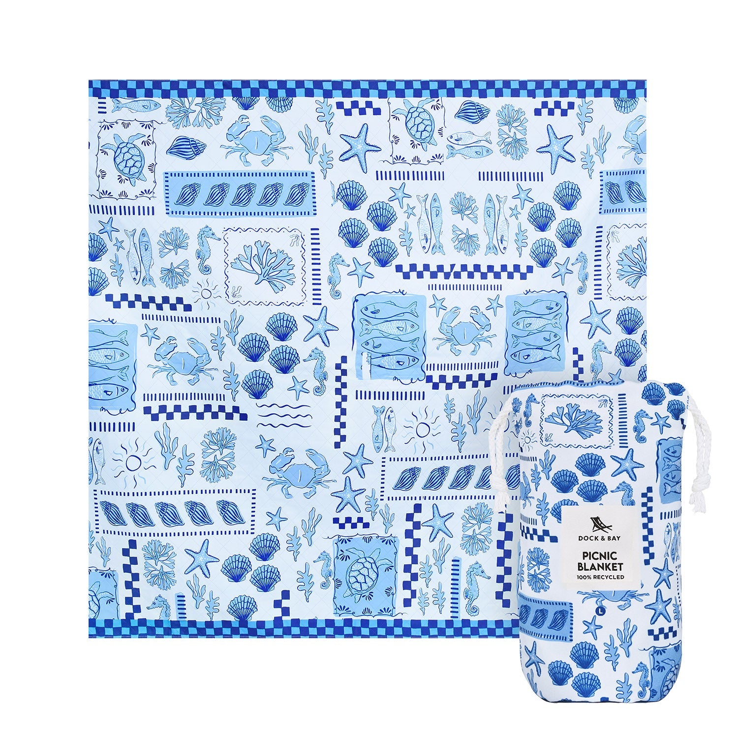 Dock & Bay Picnic Blanket - Grecian Shores – Dock & Bay US